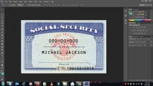 USA Social Security Card PSD Template (SSN) – Download Photoshop File