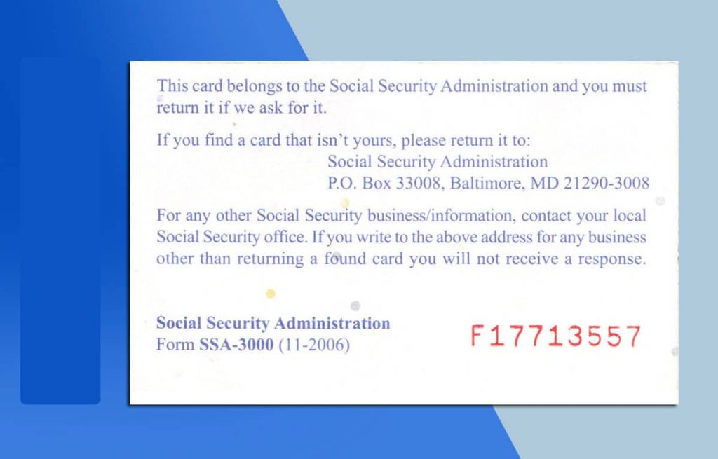 USA Social Security Card PSD Template (SSN) – Download Photoshop File