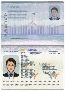 Australia Passport PSD Template (V1) – Download Photoshop File