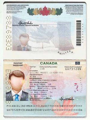 Canada Passport PSD Template (V2) – Download Photoshop File