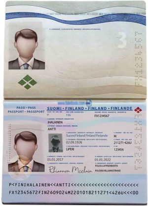 Finland Passport PSD Template – Download Photoshop File