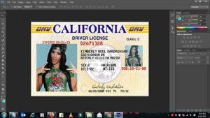 California Drivers License PSD Template (V2) – Download Photoshop File