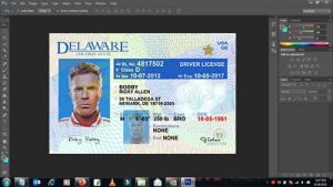 Delaware Drivers License PSD Template – Download Photoshop File