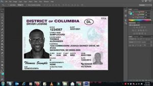 District Of Columbia Drivers License PSD Template – Download Photoshop File