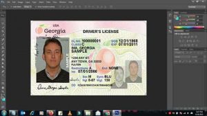 Georgia Drivers License PSD Template (New Edition) – Download Photoshop ...