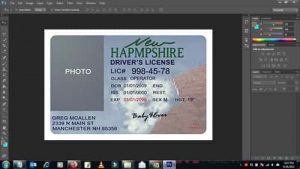 New Hampshire Drivers License PSD Template – Download Photoshop File