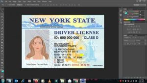 New York Drivers License PSD Template (V2) – Download Photoshop File