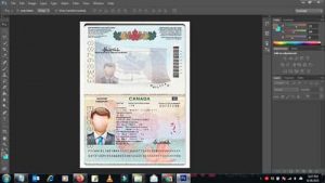 Canada Passport PSD Template (V2) – Download Photoshop File