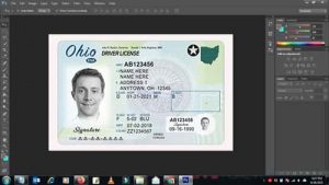 Ohio Drivers License PSD Template (New Edition) – Download Photoshop File