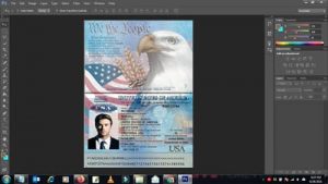 USA Passport PSD Template (New Edition) – Download Photoshop File