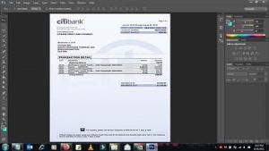 USA Citibank Bank Statement PSD Template – Download Photoshop File