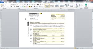 Commonwealth Bank Statement Template – Download MS Word File