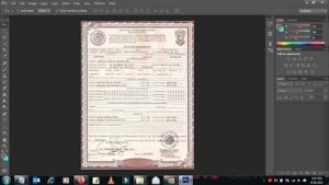 Mexican Birth Certificate PSD Template – Download Photoshop File