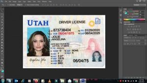 Utah Drivers License PSD Template (New Edition) – Download Photoshop File