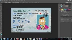 Washington Drivers License PSD Template – Download Photoshop File