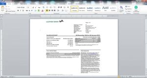 Lloyds Bank Statement Template – Download MS Word File