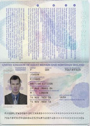 UK Passport PSD Template – Download Photoshop File