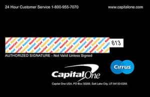 Capital One Visa Card PSD Template – Download Photoshop File