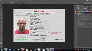 Mexican Consular ID Card PSD Template – Download Photoshop File