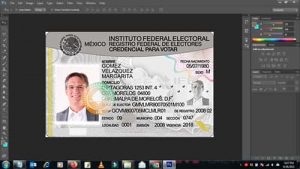 Mexican IFE Card PSD Template (New) – Download Photoshop File