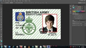 UK Military ID PSD Template – Download Photoshop File