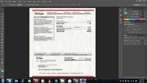 USA Utility Bill PSD Template (Verizon) – Proof of address