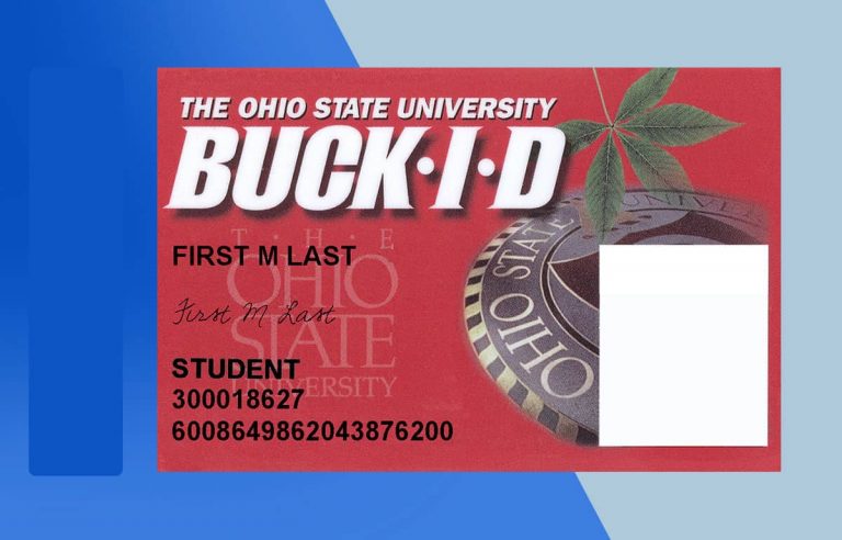 Ohio State University ID PSD Template – Download Photoshop File