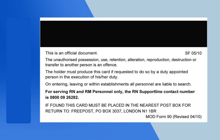 UK Military ID PSD Template – Download Photoshop File