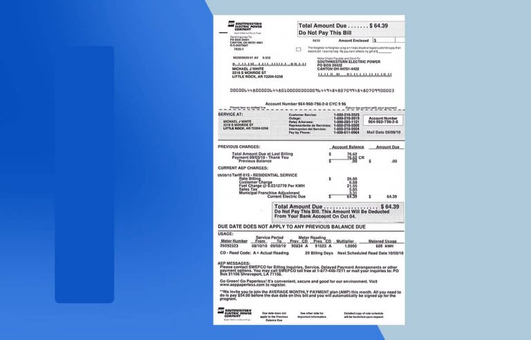 Utility Bill Template - Fully Editable PSD Templates