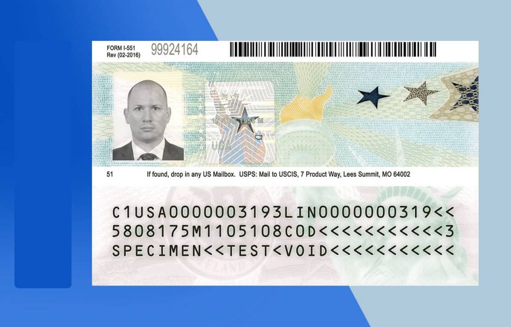 USA Permanent Resident Card PSD Template (New) – Download Photoshop File