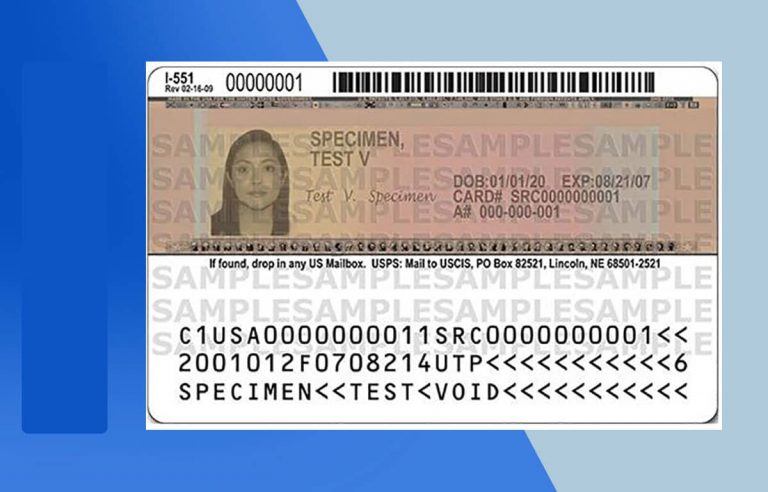 USA Permanent Resident Card PSD Template – Download Photoshop File