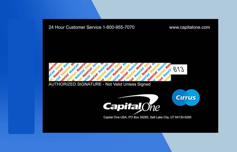 Capital One Visa Card PSD Template – Download Photoshop File
