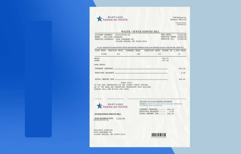 Utility Bill Template - Fully Editable PSD Templates