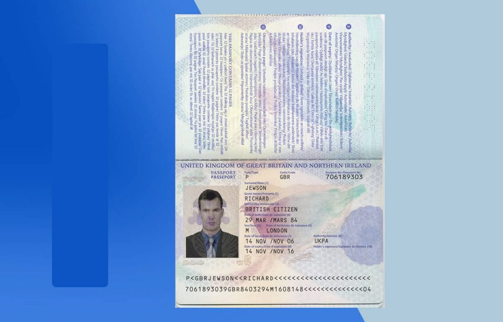 Passport Template - Fully Editable PSD Templates