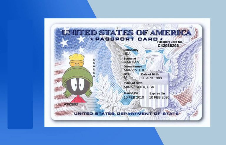 USA Passport Card PSD Template – Download Photoshop File