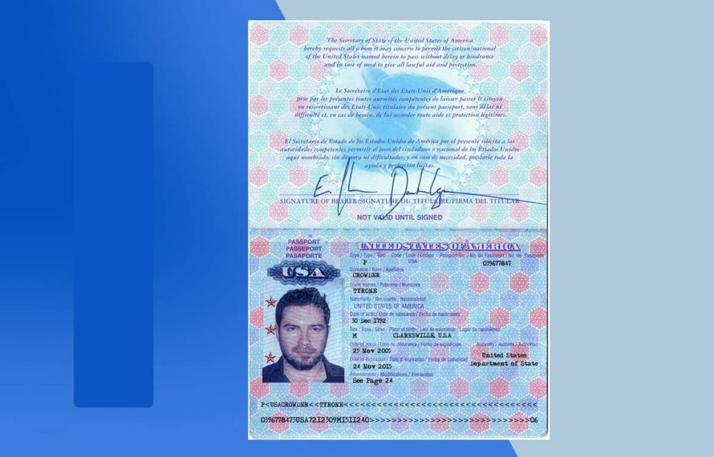 Passport Template - Fully Editable PSD Templates