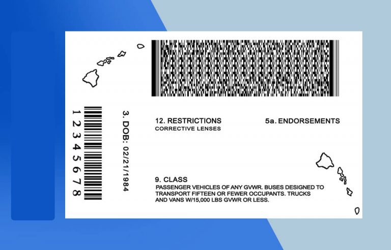 Hawaii Drivers License PSD Template – Download Photoshop File