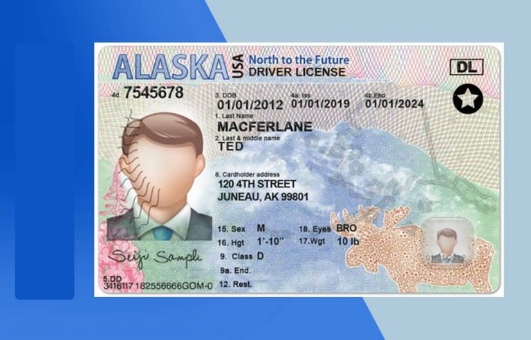 Alaska Drivers License PSD Template (New Edition) – Download Photoshop File