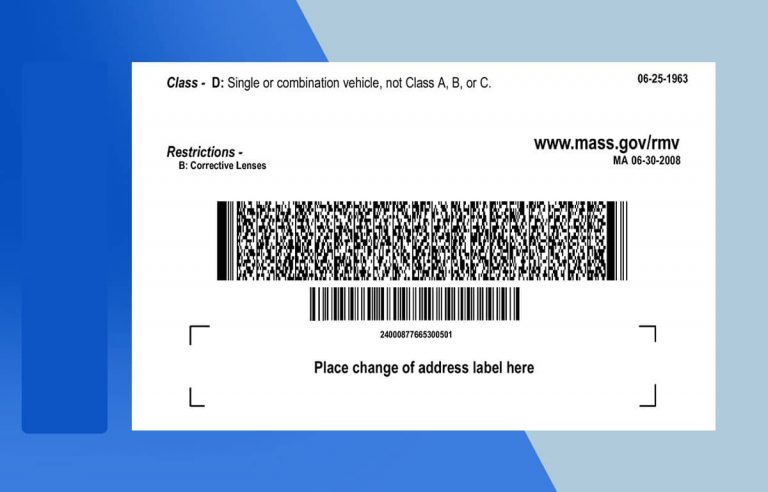 Massachusetts Drivers License PSD Template – Download Photoshop File