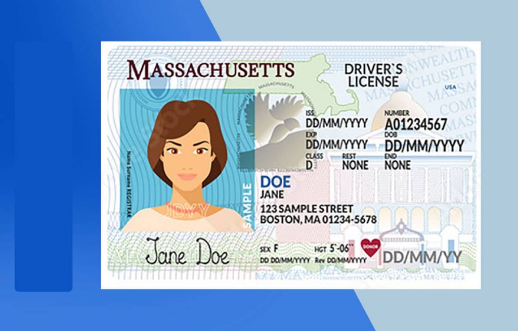 Massachusetts Drivers License PSD Template (New Edition) – Download ...