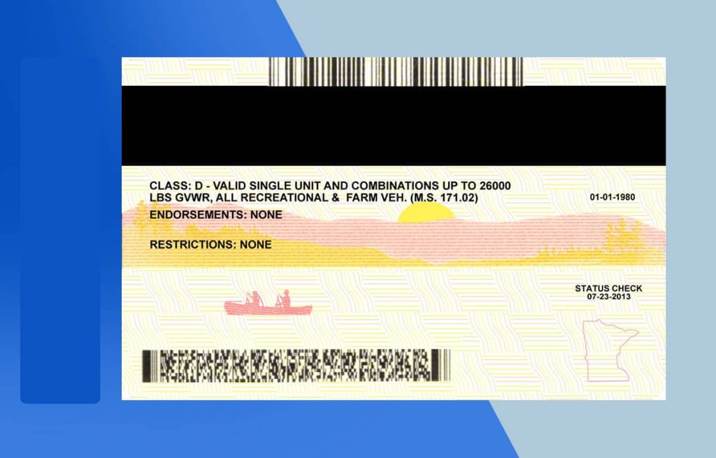 Minnesota Drivers License PSD Template – Download Photoshop File