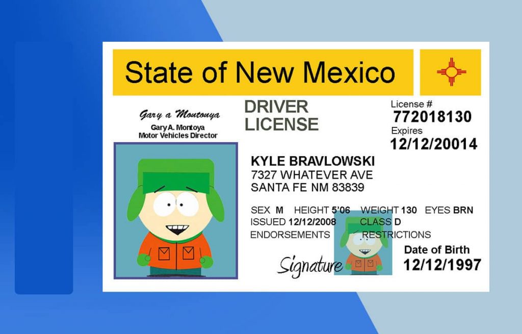 New Mexico Drivers License PSD Template – Download Photoshop File