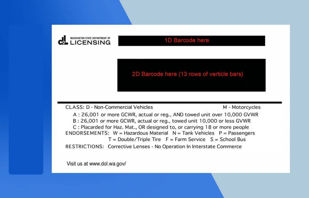 Washington Drivers License PSD Template – Download Photoshop File