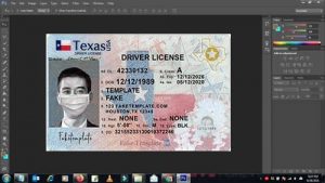 Texas Drivers License PSD Template (New Edition) – Download Photoshop File