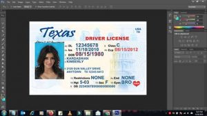 Texas Drivers License PSD Template – Download Photoshop File