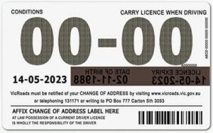 Australia Victoria Driver License Template – Download Photoshop File