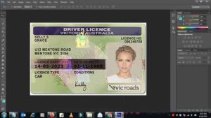 Australia Victoria Driver License Template – Download Photoshop File