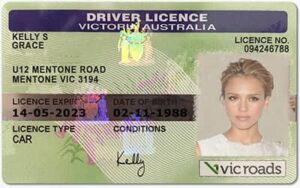 Australia Victoria Driver License Template – Download Photoshop File