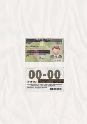 Australia Victoria Driver License Template – Download Photoshop File