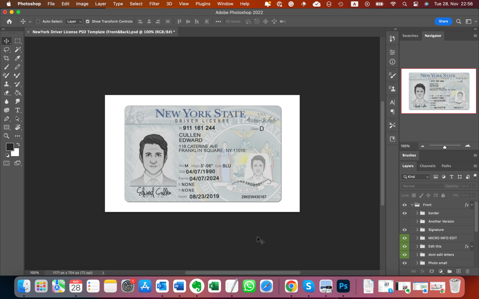 How to Edit Driver License PSD Template [Video Incl.]